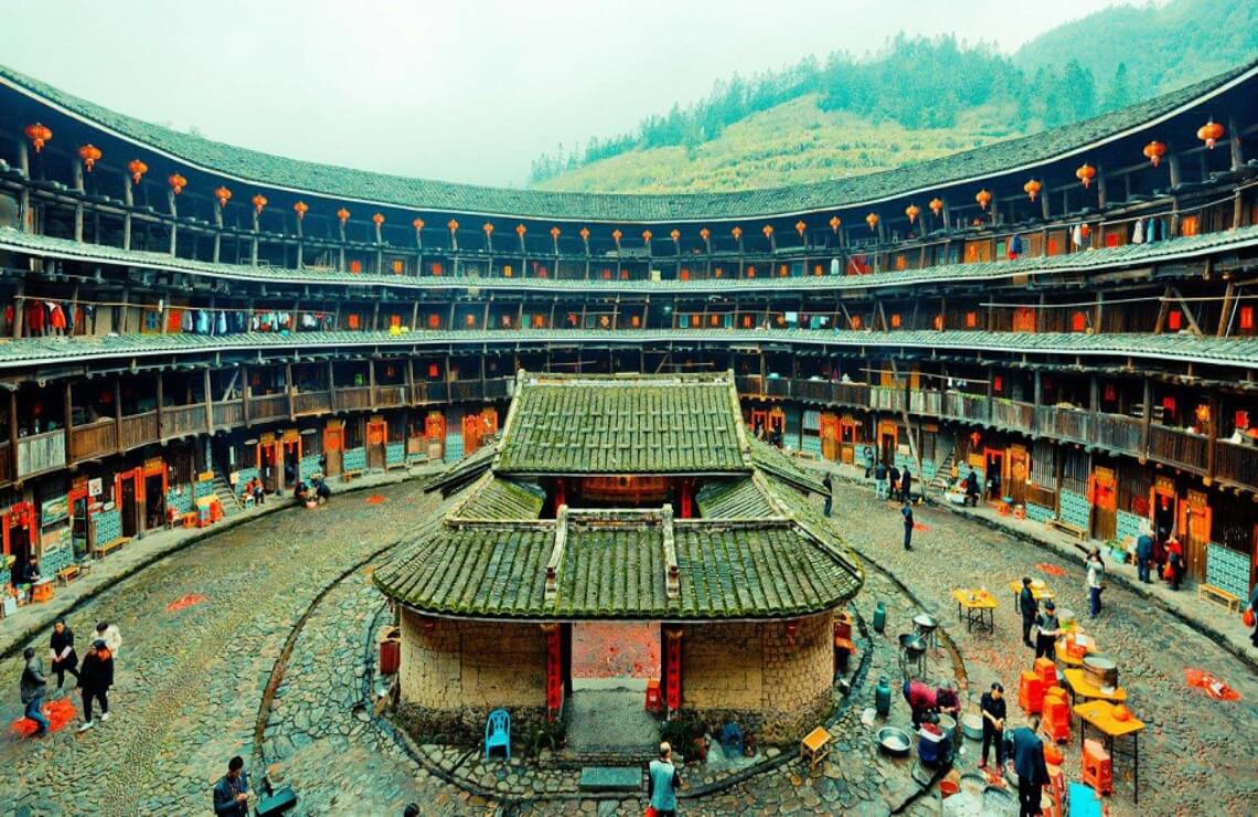 One day tour to Tianluokeng Tulou Clusters from Xiamen