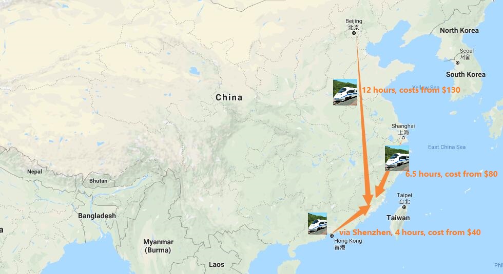 How to get to Xiamen city from Beijing, Shanghai, Guangzhou/Shenzhen and HongKong